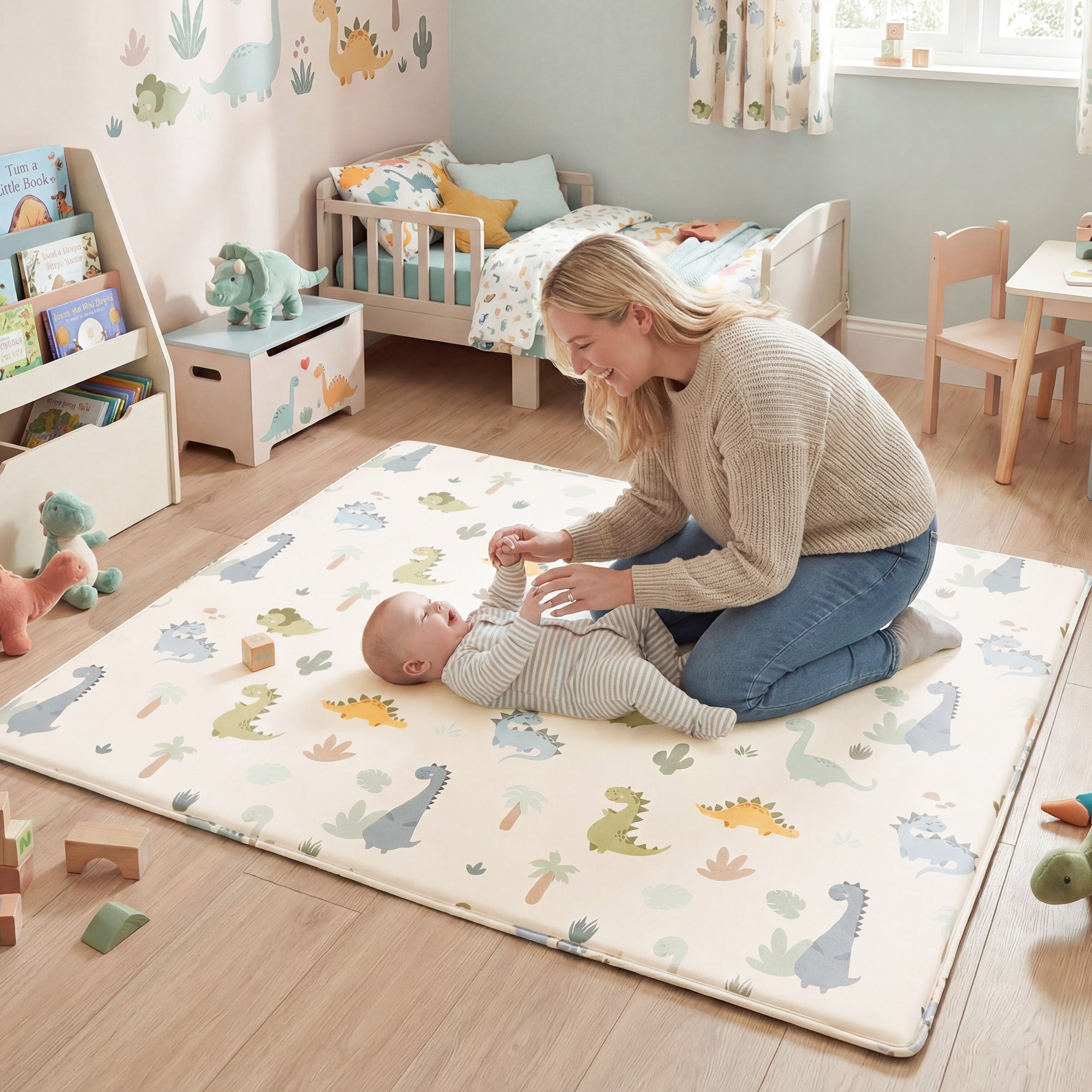 Adventure Dreams Play mat – Ultra Thick 1.5" Elasti-Foam for Play & Sa ...